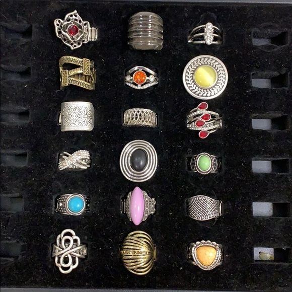 Jewelry | 18stretchy Rings 4 Pictures Show Rings | Poshmark
